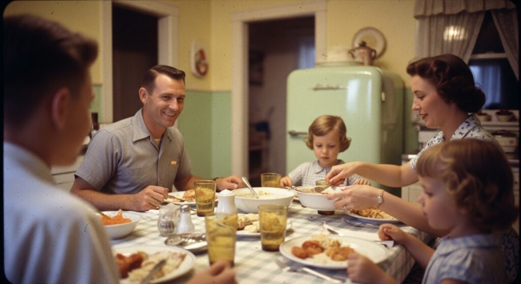 25 Family Dinners That Defined the 1950s - Genealogy Explained